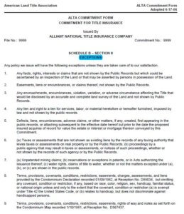 What is a Title Commitment and How Do I Read It? - First Alliance Title ...