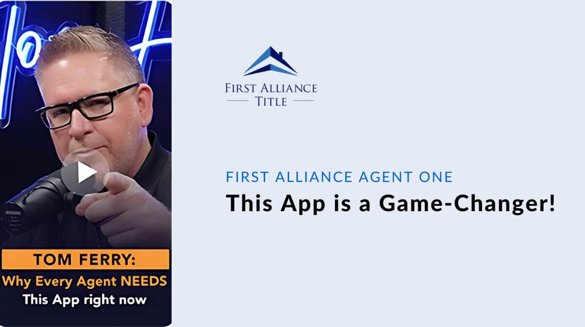 This App is a Game-Changer! - First Alliance Title - Colorado